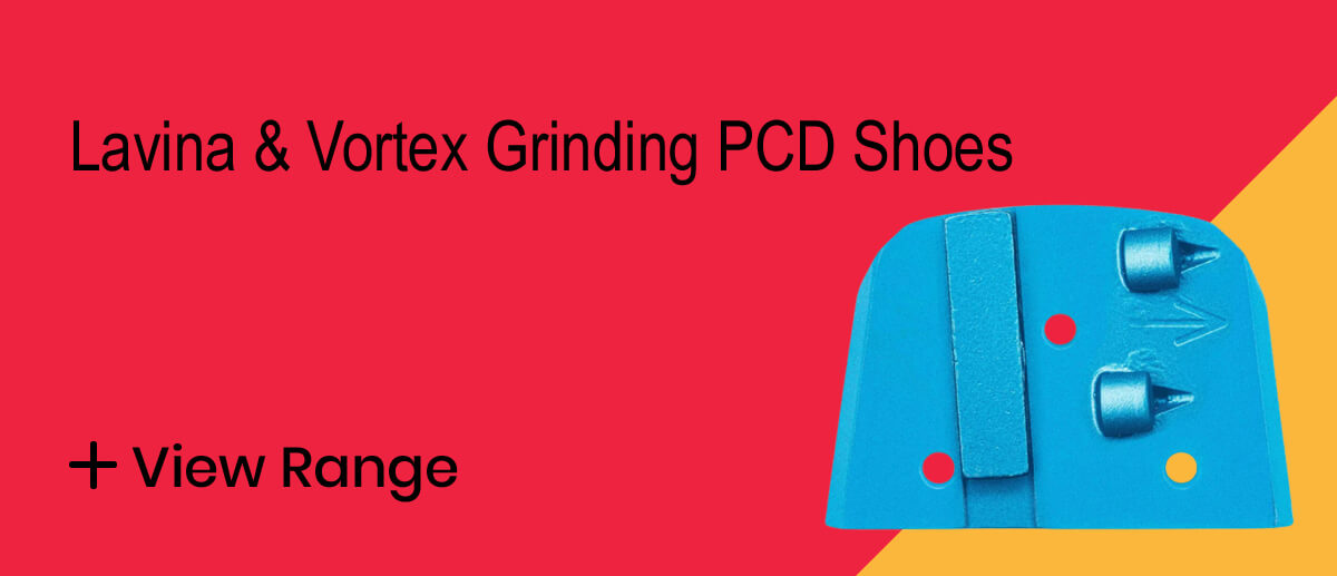Lavina & Vortex Grinding PCD Shoes — Betontools Australia