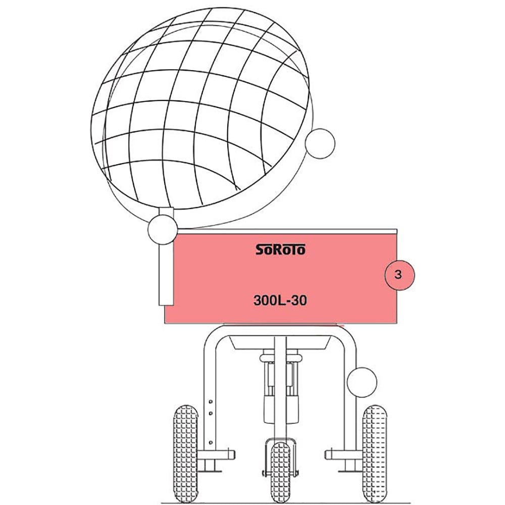 SoRoTo Mixer drum incl. Mixer gate, complete set 300.003 - Beton Tools ...