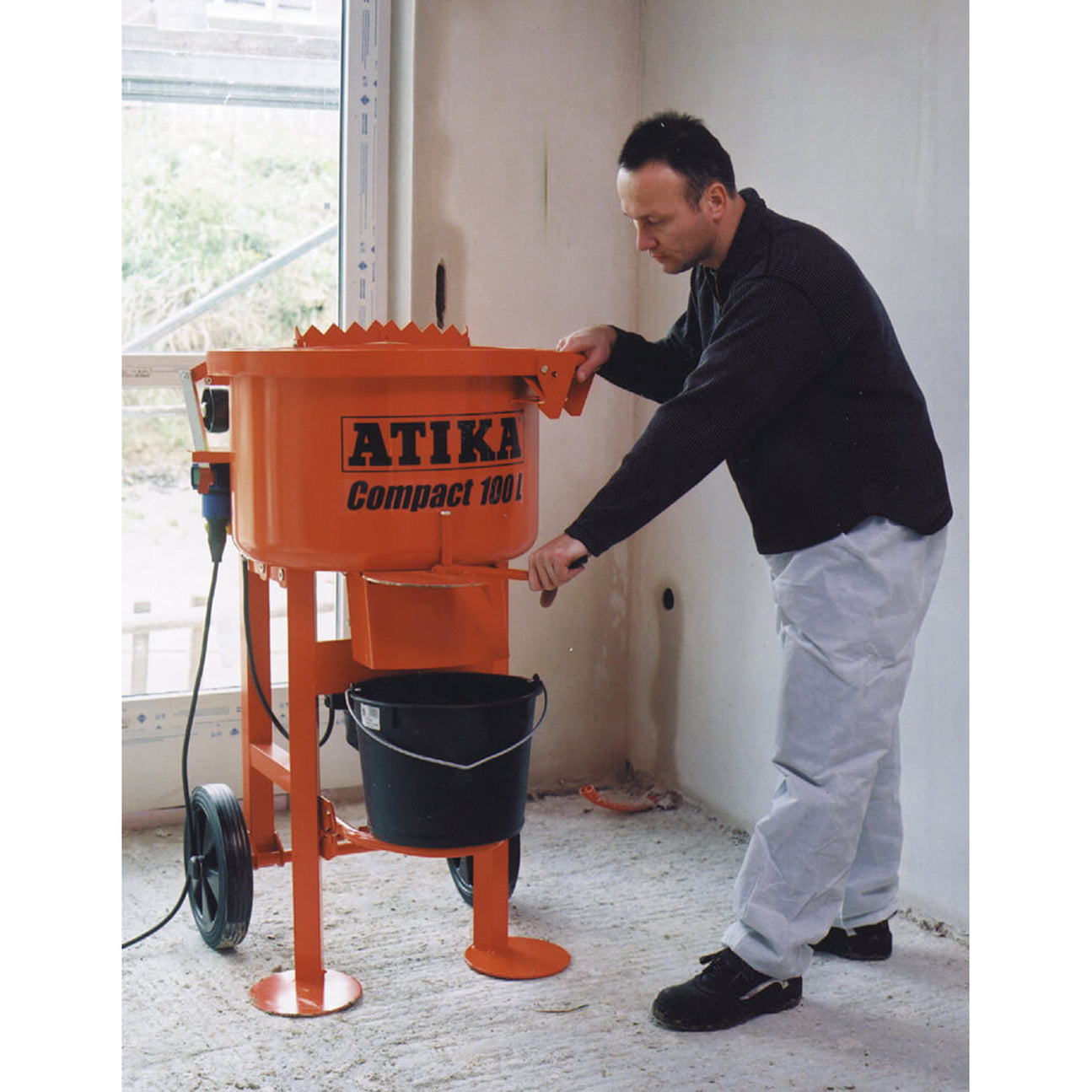 Atika Compact 100Ltr Pan-Mortar Mixer — Betontools Australia