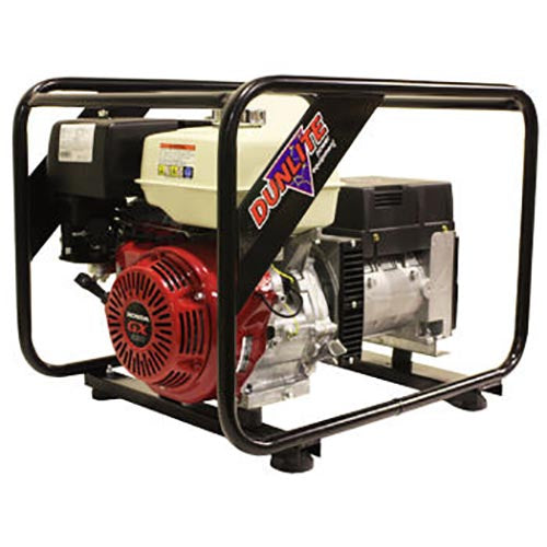 Dunlite Power Equipment 7 kVA Honda Powered 3-Phase Petrol Generator ...
