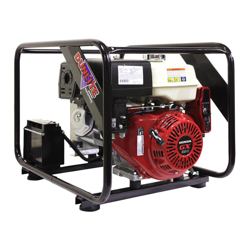 Dunlite Power Equipment 7 kVA 3-Phase Honda Powered Generator with E ...