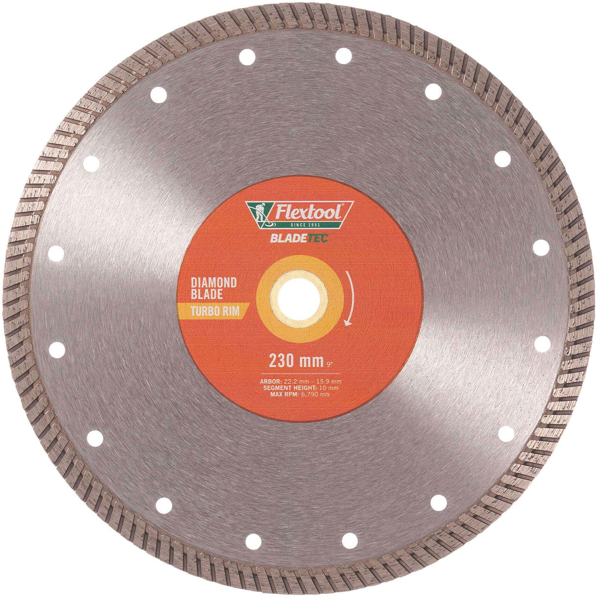 Flextool 230/9 Turbo Rim BladeTec Diamond Blade - Betontool — Betontools Australia