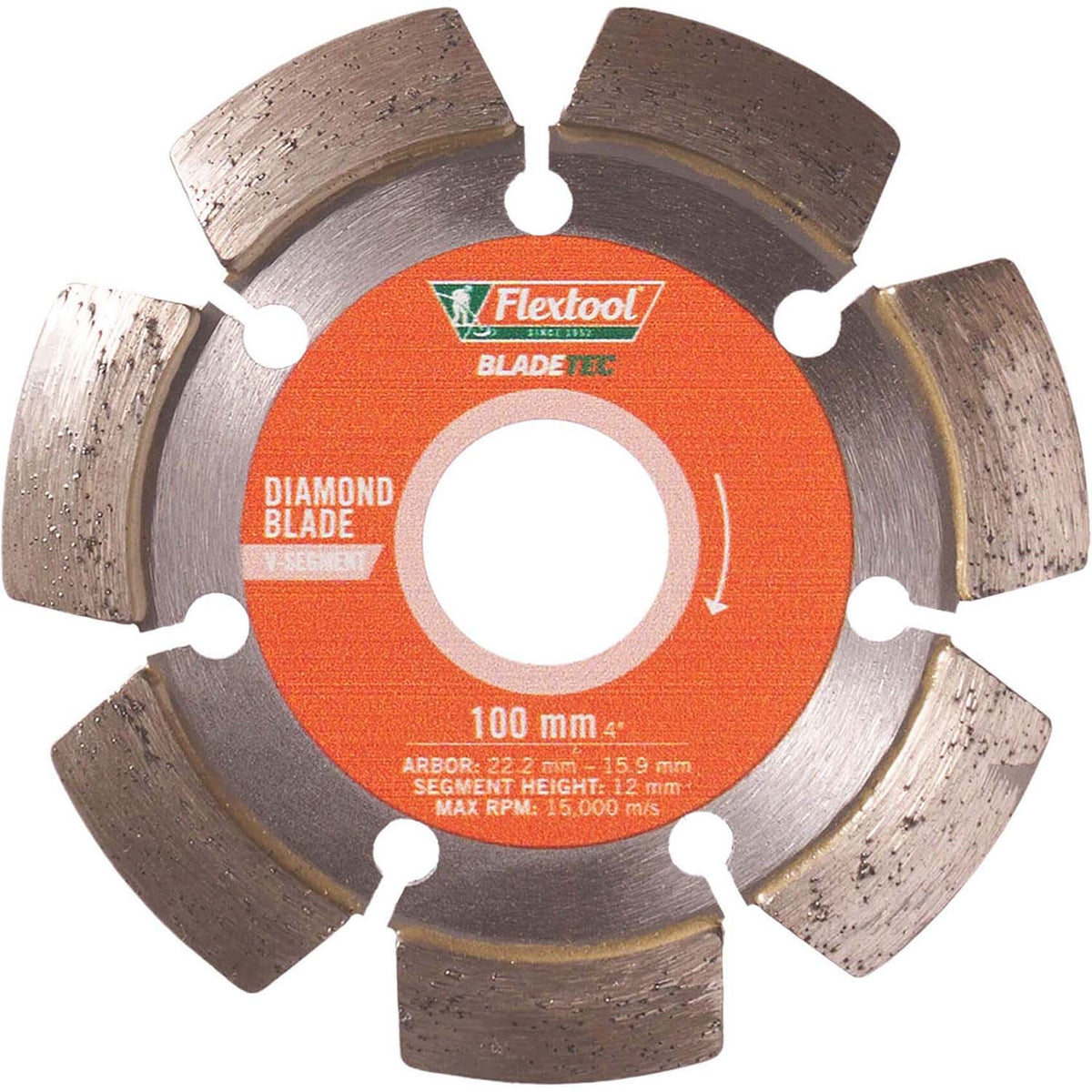 Flextool 100/4 V-Segment BladeTec Diamond Blade - Betontool — Betontools Australia