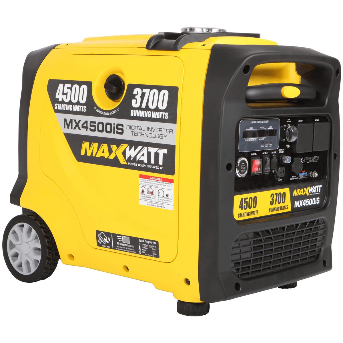 Maxwatt 4500 Watt Inverter Generator Electric Start MX4500IS ...
