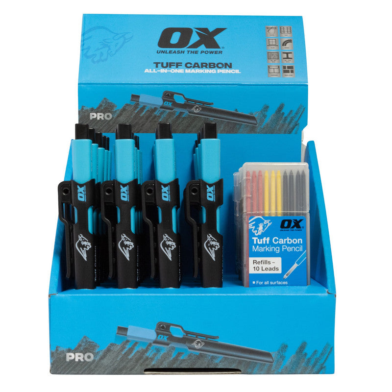 OX Tuff Carbon Marking Pencil Display Pack - Betontool — Betontools ...