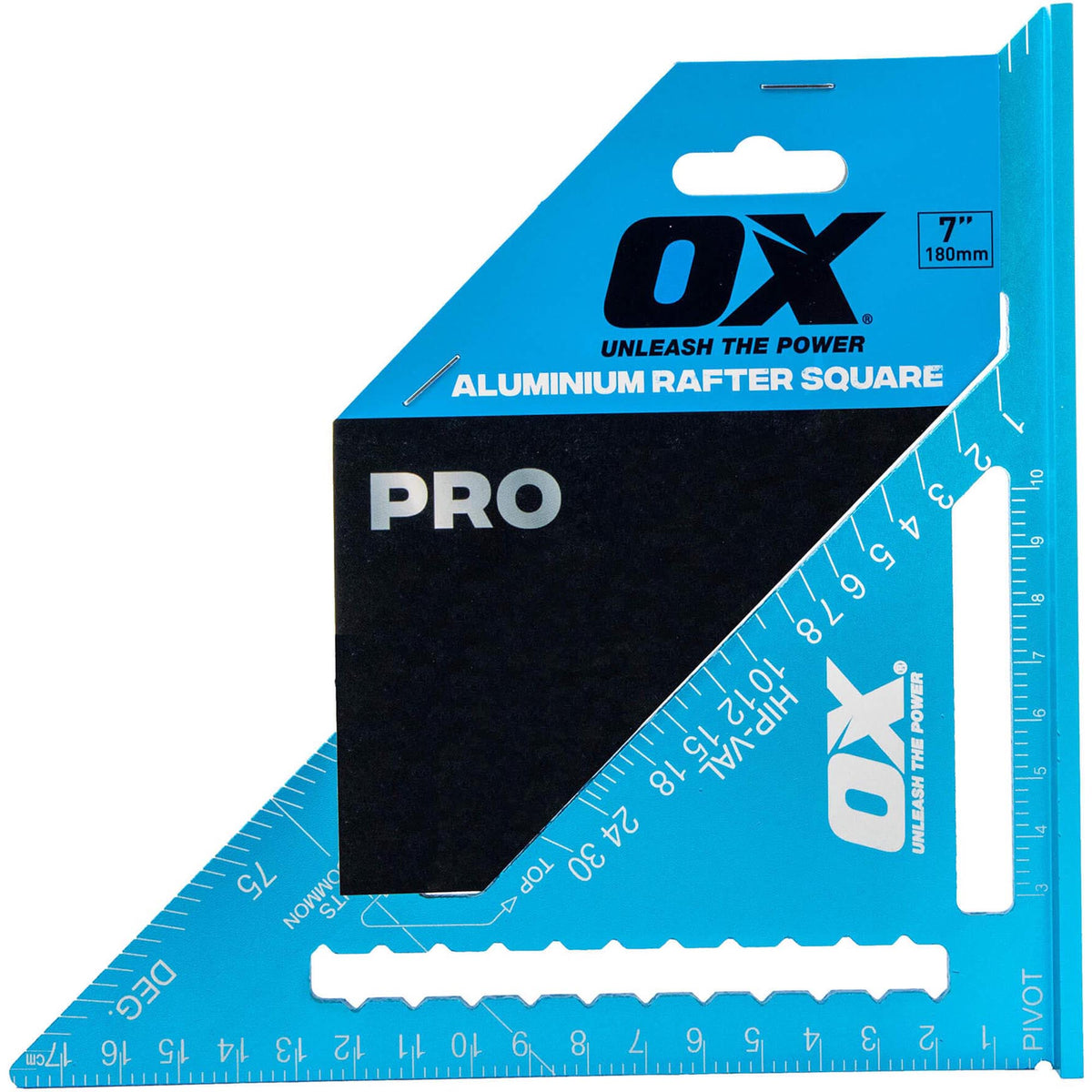 OX Tools Professional 7-Inch / 180mm Aluminium Rafter Square OX-P506518 ...