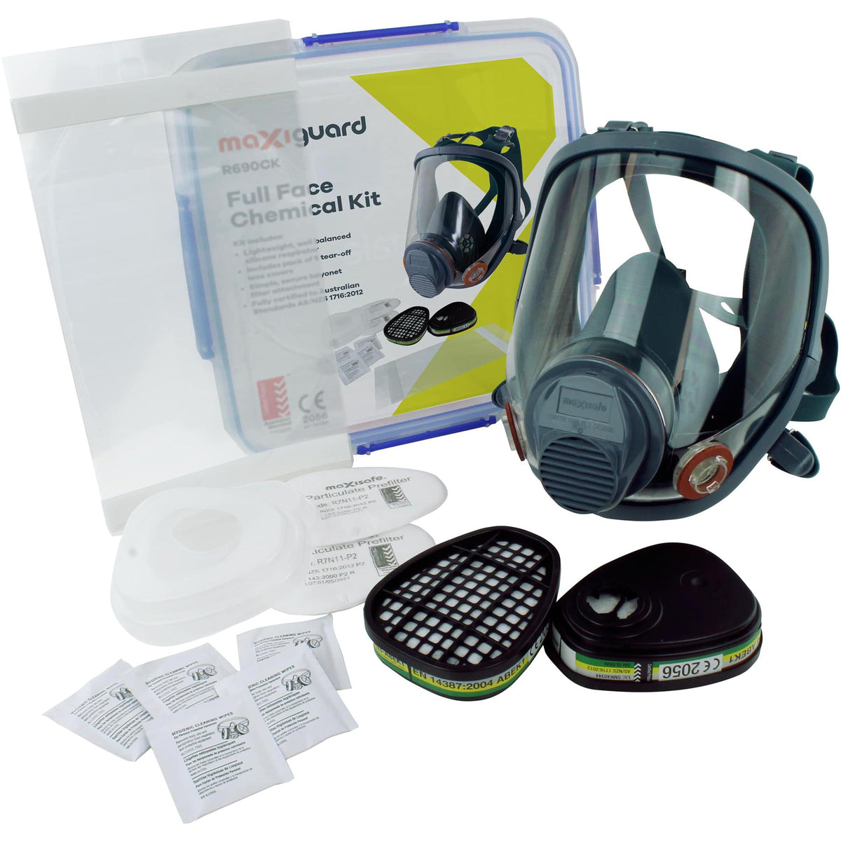 Maxisafe Maxiguard Respirator Medium Full Face Mask R680CK-M ...