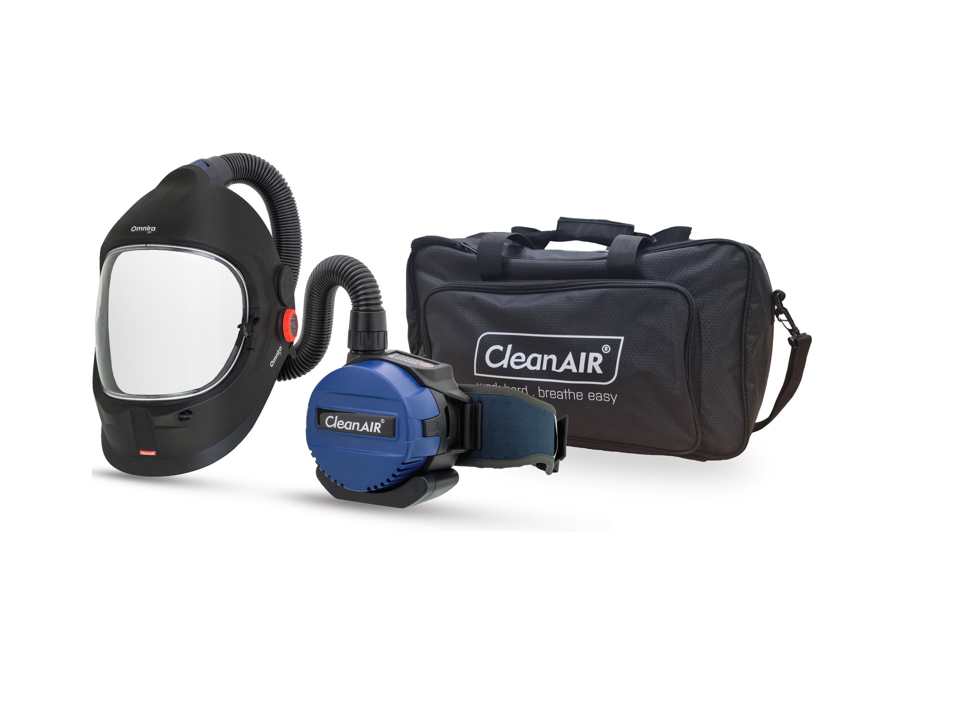 Maxisafe Cleanair Omnira Face Shield & Basic Papr Kit — Betontools Australia