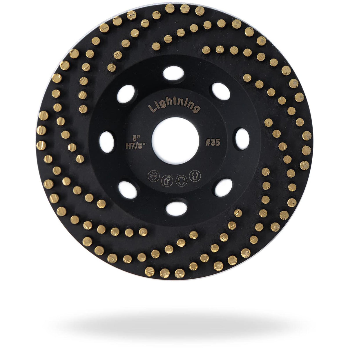 Thor Tools Lightning 5" Diamond Cup Grinding Removing Disc Wheel with ...