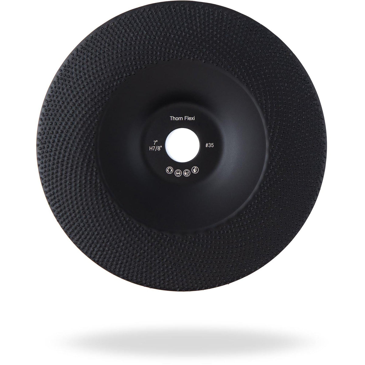 Thor Tools Thorn Flexi 7" Flexible Grinding Disc with Rubber Cushioned ...