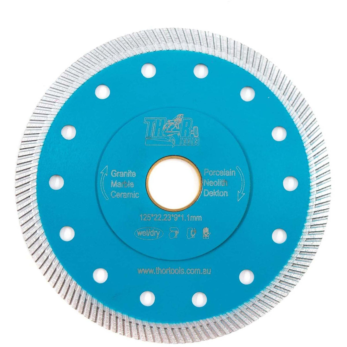 Thor Tools Dekton ULTRA Thin Turbo Blade 125mm Chip Free Fast Cutting ...